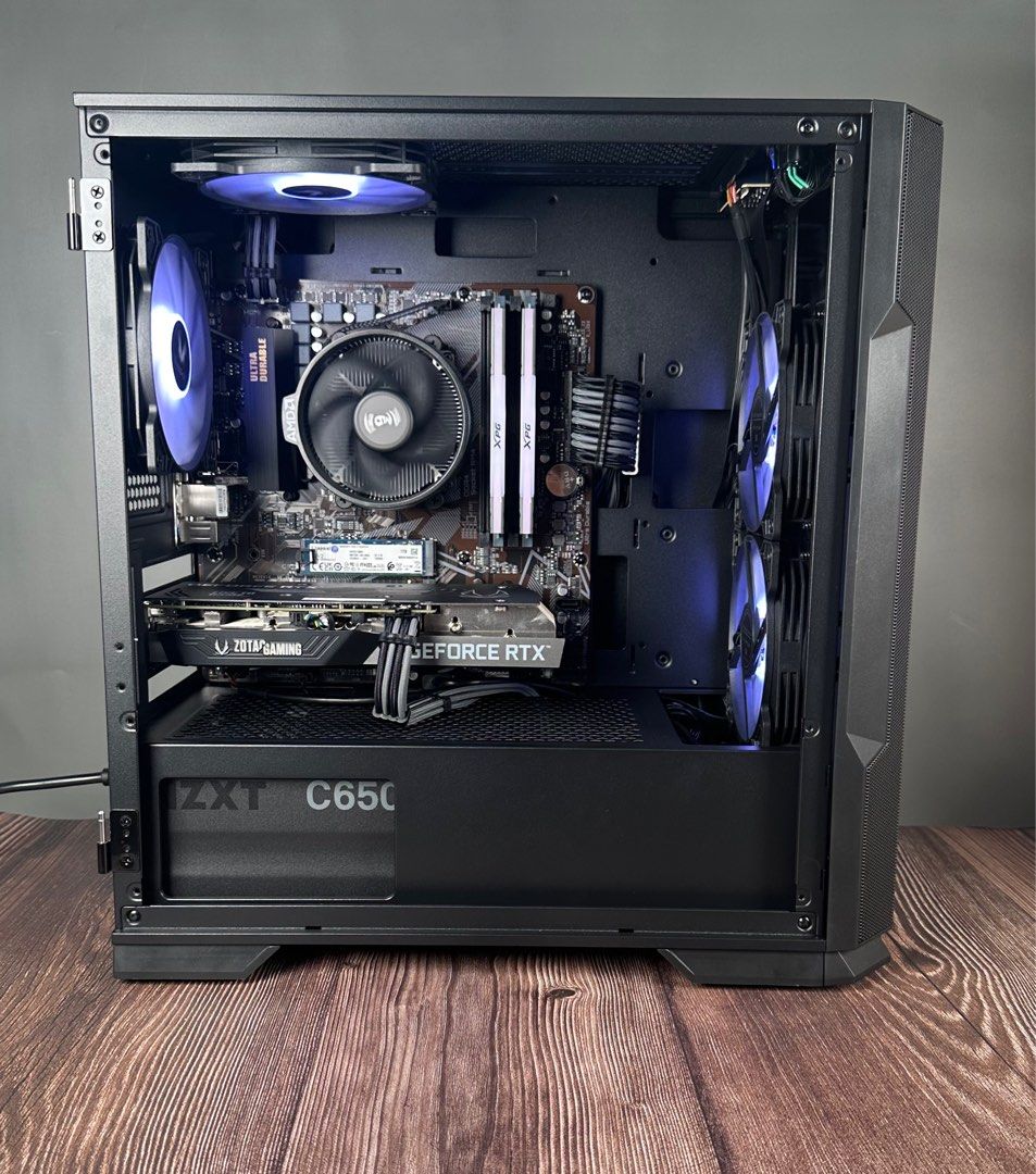Mid Range Full Black Gaming Pc, Computers & Tech, Desktops on Carousell