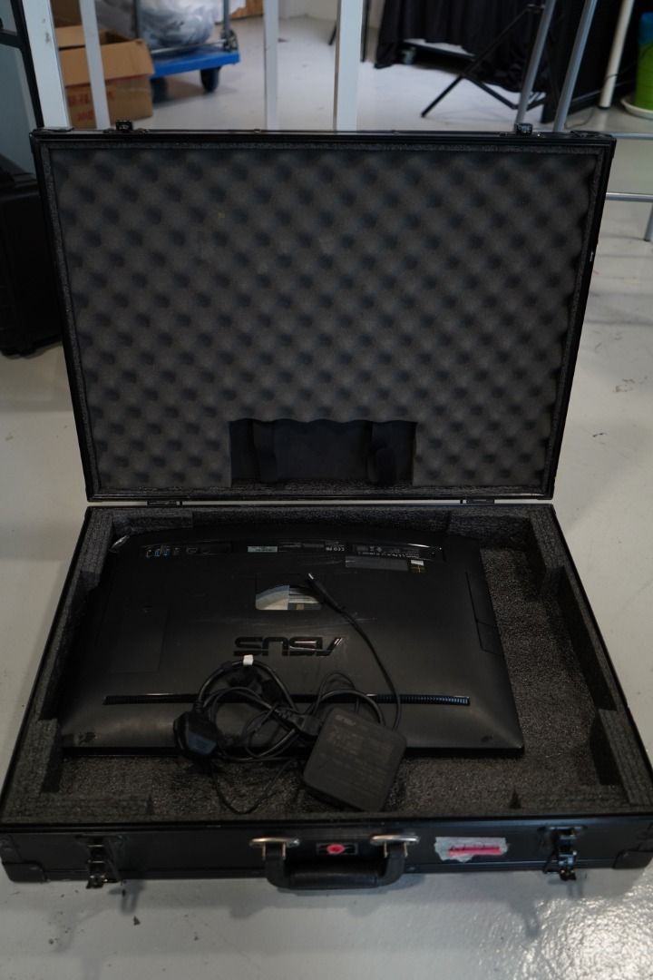 Monitor Screen Display Flight Case Box heavy duty black equipment hard ...