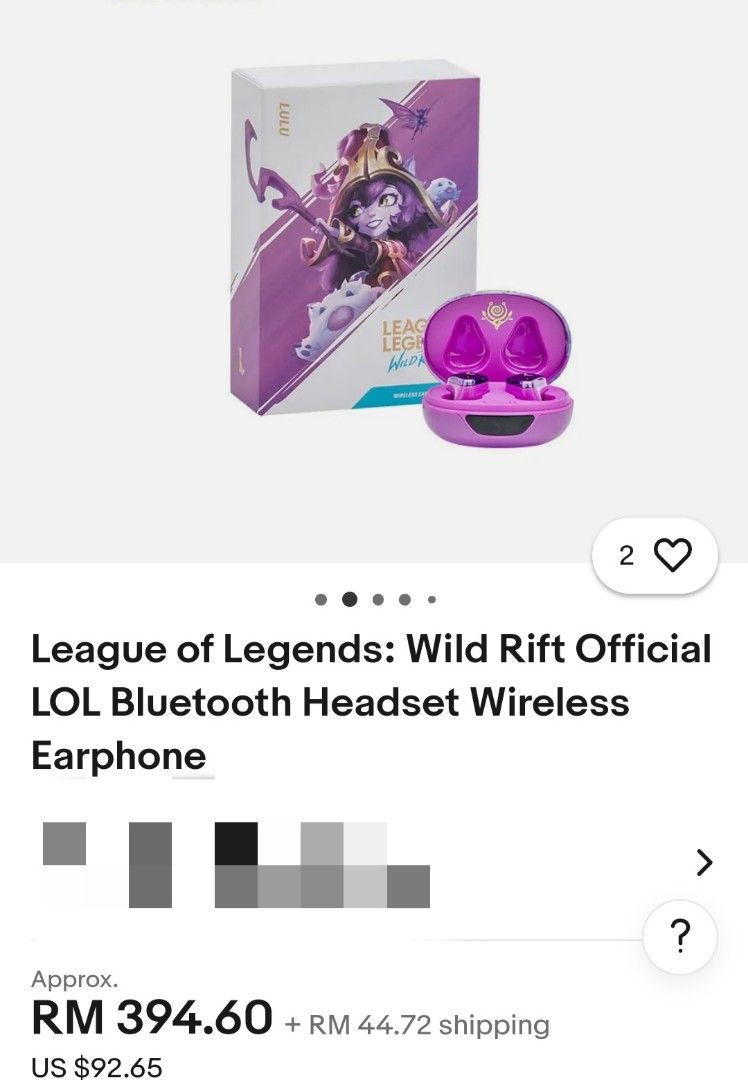 [NEW] LEAGUE OF LEGENDS : WILD RIFT WIRELESS EARPHONES (LULU), Audio ...