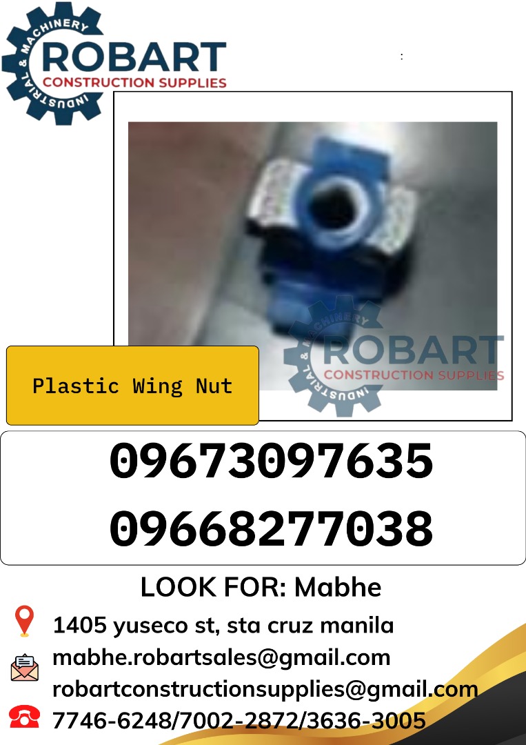 Plastic Wing Nut, Commercial & Industrial, Construction Tools ...