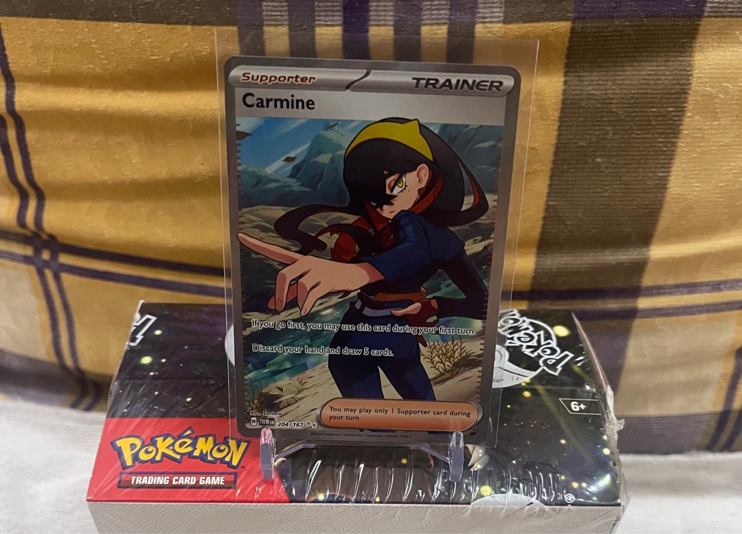 Pokemon TCG Carmine Full Art Scarlet and Violet twilight masquerade ...