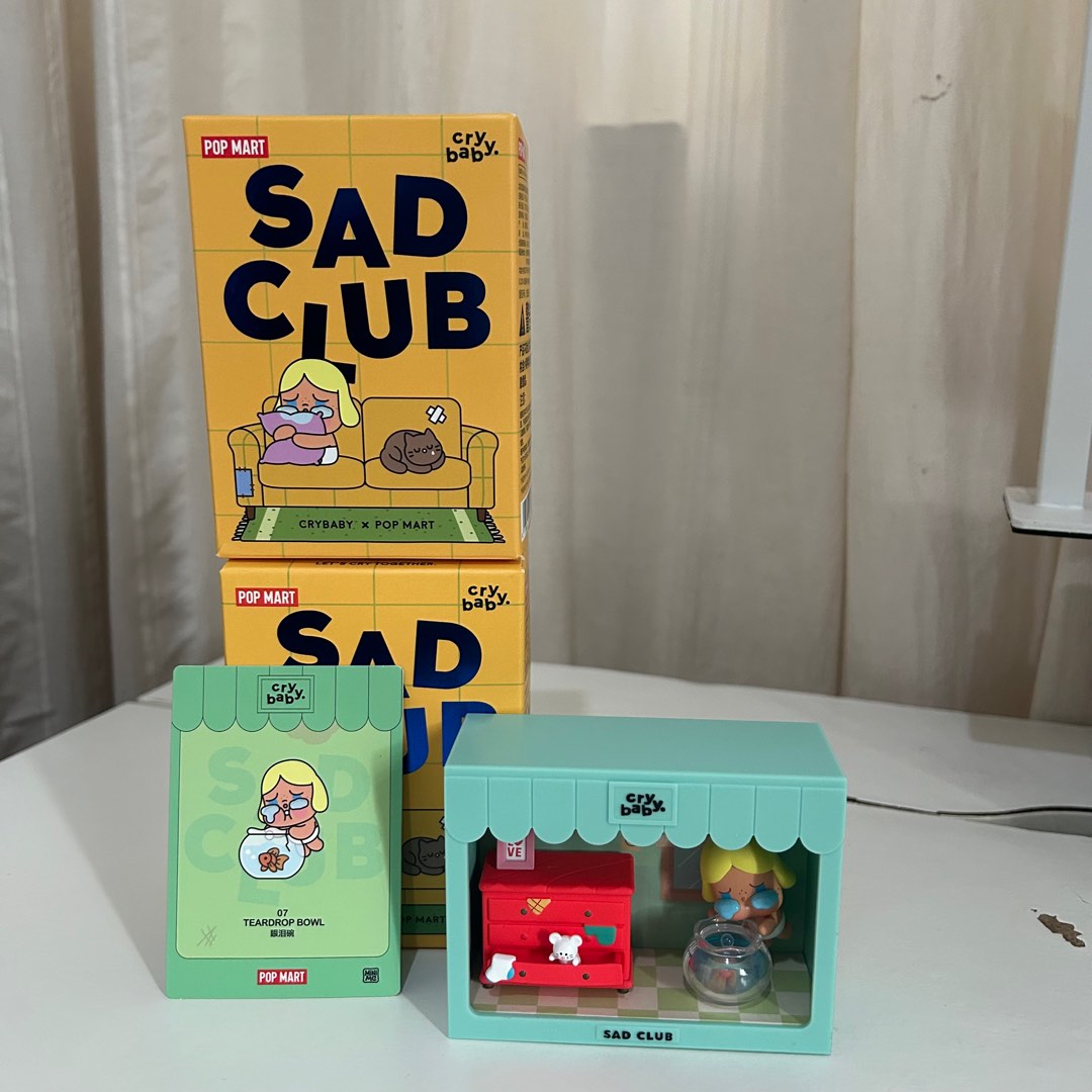 PopMart: Crybaby Sad Club Scene (Teardrop Bowl), Hobbies & Toys, Toys ...
