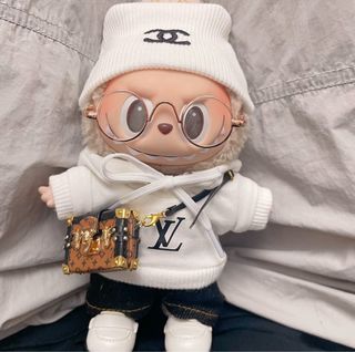 LABUBU 40CM outfit luxury Chanel clothing set POPMART V1 V2 plushie ...