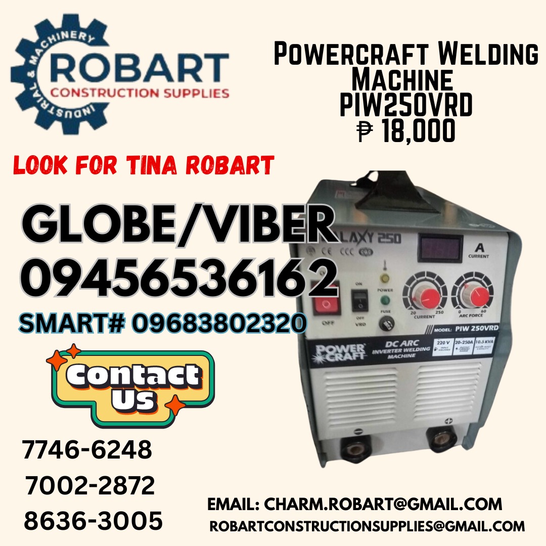 Powercraft Welding Machine PIW250VRD, Commercial & Industrial ...
