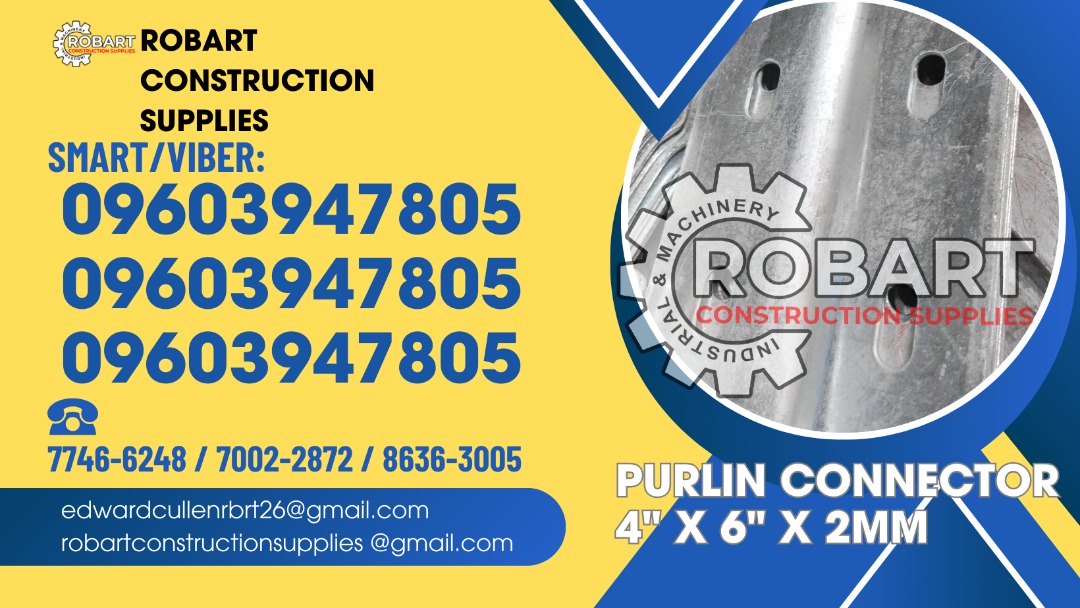 purlin connector 4" x 6" x 2mm, Commercial & Industrial, Construction ...