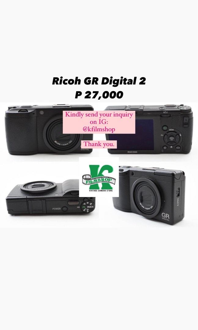 Ricoh GR Digital 2, Photography, Cameras on Carousell