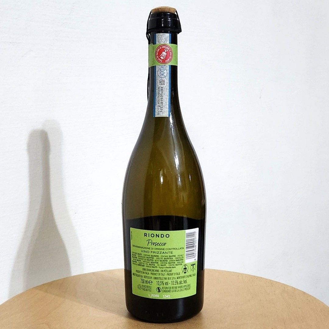 Riondo Cuvee 18 Prosecco Frizzante Spago - Italy, 10.5%, 750ml, Food ...