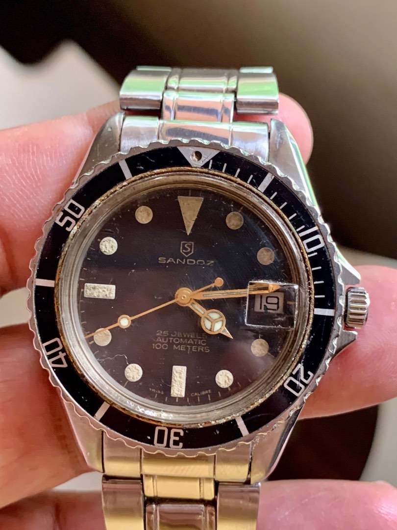 Sandoz Submariner 1800-D-77-2 Diver, Luxury, Watches on Carousell