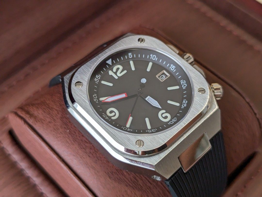 Seiko Mod Custom Automatic B&R Bell Aviator, Men's Fashion, Watches ...