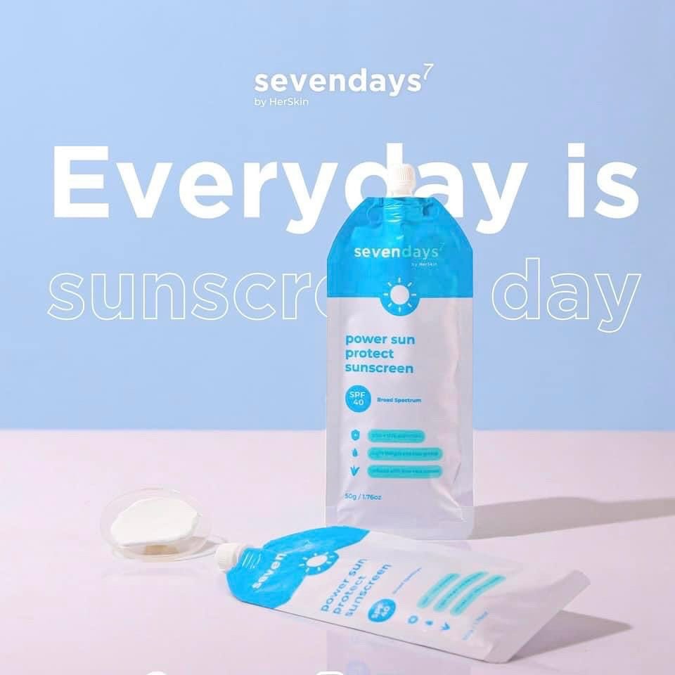 Sevendays Sun Protect Sunscreen 50g with FREEBIE, Beauty & Personal ...