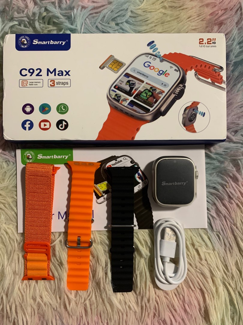 Smartbarry C92 Max Smartwatch, Women's Fashion, Watches & Accessories, Watches on Carousell