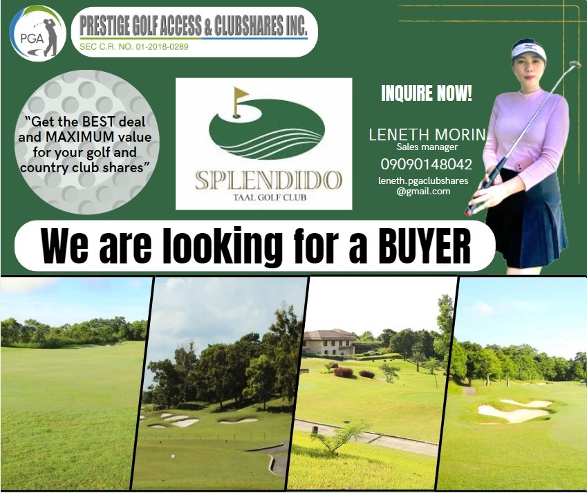 Splendido Taal Golf Club share, Announcements on Carousell