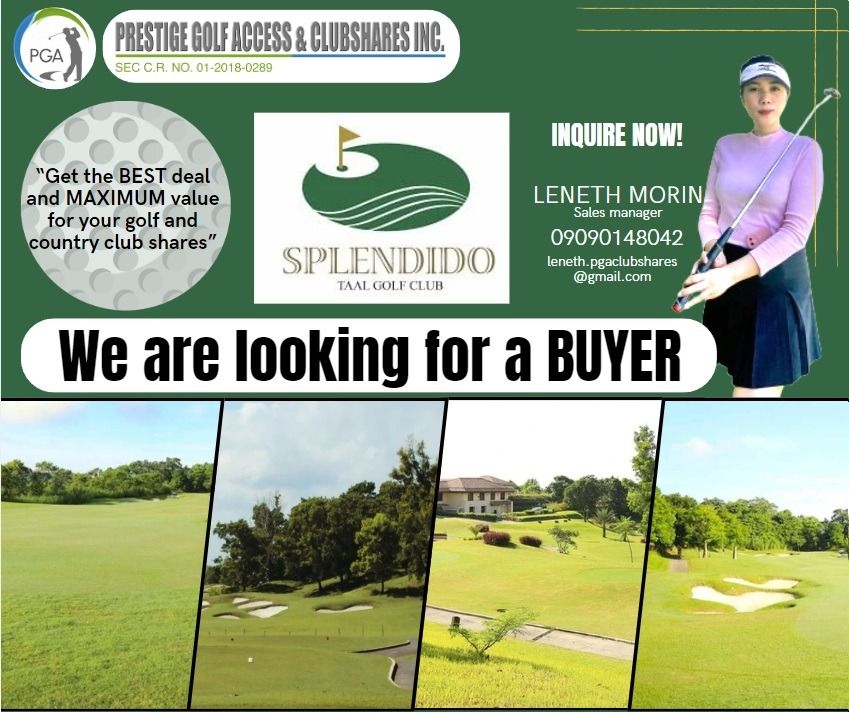 Splendido Taal Golf Club share, Announcements on Carousell