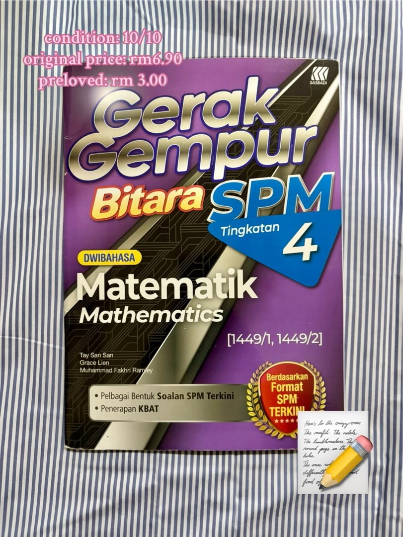 SPM ( form 4 ), Hobbies & Toys, Books & Magazines, Textbooks on Carousell