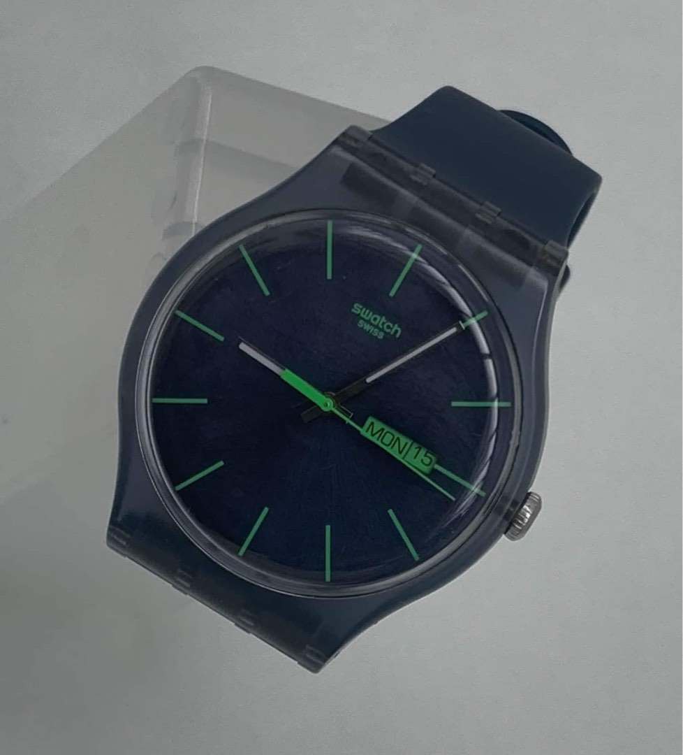 SWATCH Blue Rebel Series Swiss Watch, Men's Fashion, Watches ...