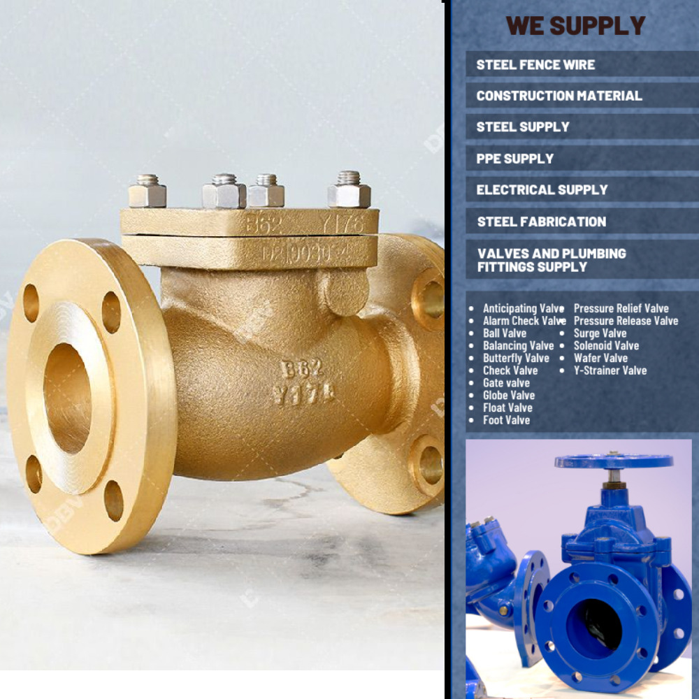 Swing Type Check Valves / Cast Bronze Flanged End Check Valves ...