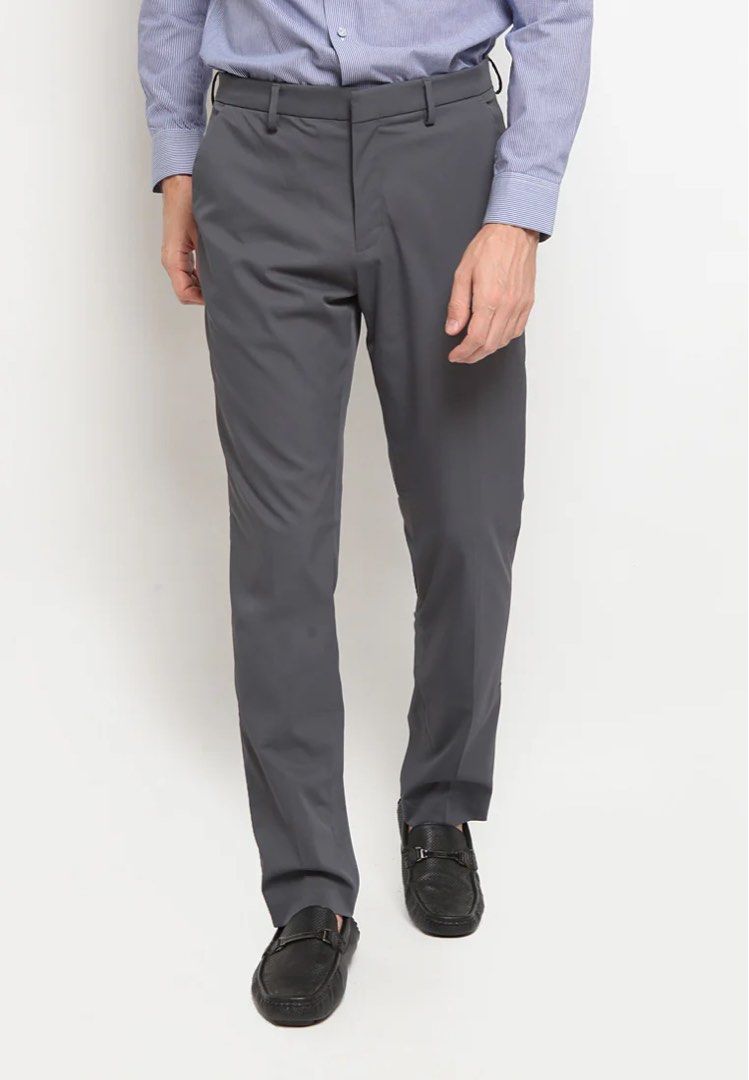 The Executive 4-Way Stretch Formal Pants, Fesyen Pria, Pakaian ...