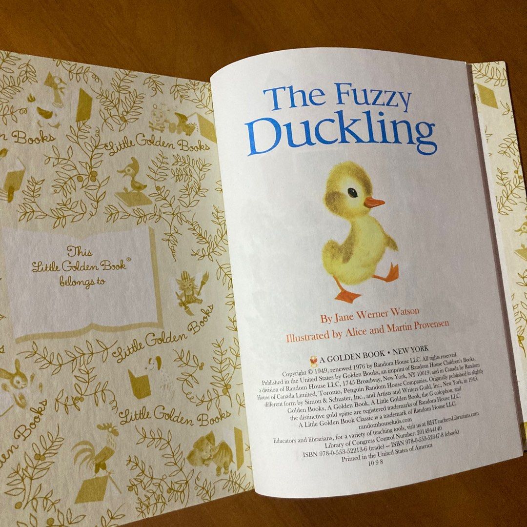 The Fuzzy Duckling by Jane Werner Watson, Illustrated by Alice and ...