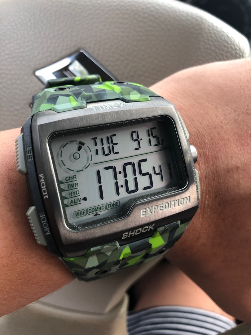 timex expedition grid shock camo, Men's Fashion, Watches & Accessories ...