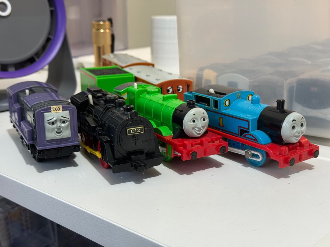 Tomy Plarail 玩具列車 火車 Thomas & Friends Thomas Henry 蒸汽 火車 x3 + C12 蒸汽火車 ...
