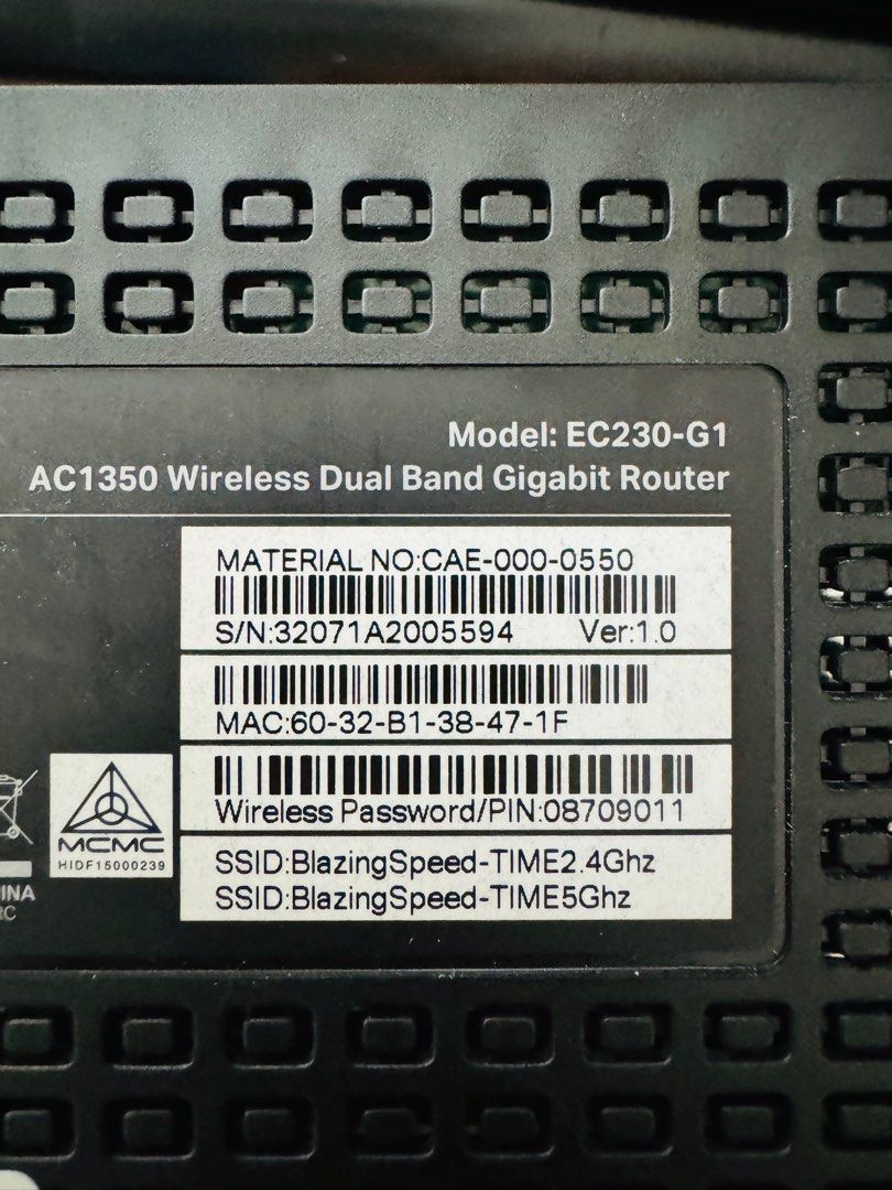 TP-Link AC1350 (EC230-G1) Dual Band WiFi Router Huawei Echolife ...