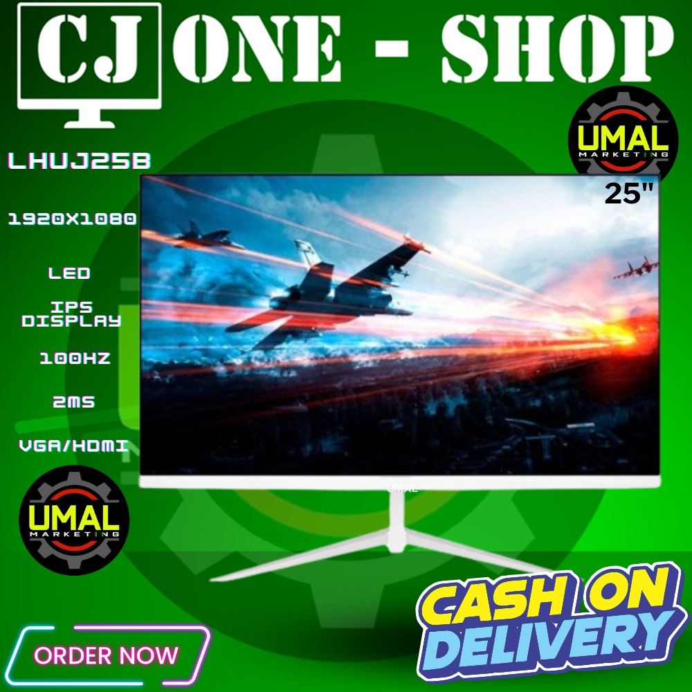 Umal 25inches LED Monitor Brand New (WHITE FRAMELESS), Computers & Tech ...