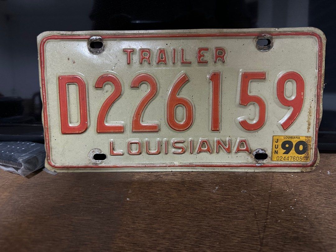USA car license plate, Furniture & Home Living, Home Decor, Other Home ...