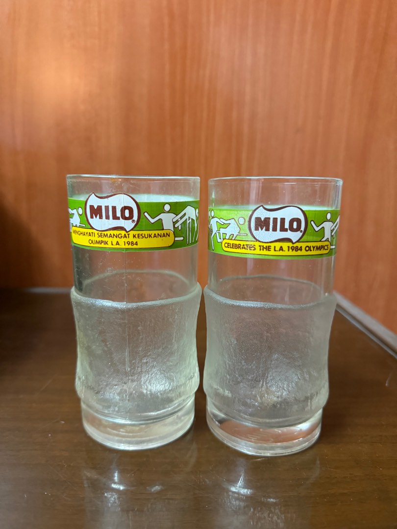 Vintage Gelas Milo, Hobbies & Toys, Collectibles & Memorabilia, Vintage ...