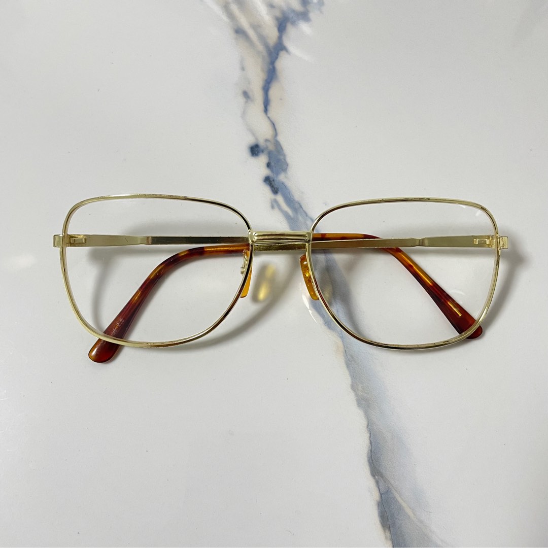 Vintage Gold Rimmed Graded Eyeglasses, Women's Fashion, Watches ...