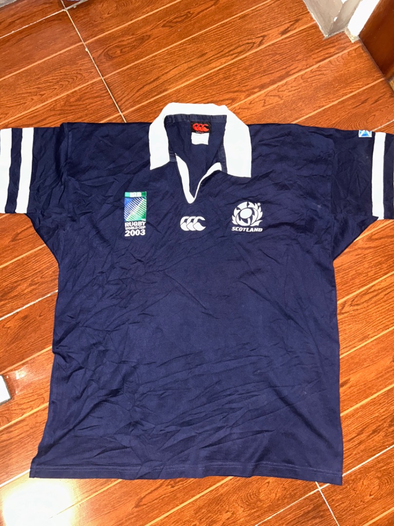 Vintage Scotland Rugby Jersey 2003 World Cup, Men's Fashion, Tops ...