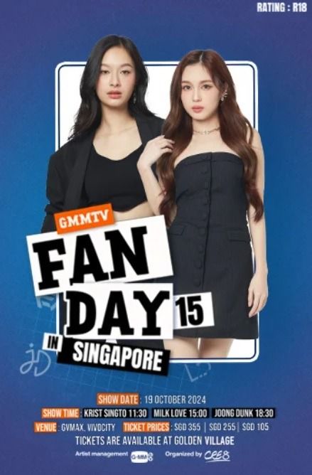 VIP MILK x LOVE - GMMTV FANDAY 15 in Singapore VIP MILKLOVE VIP MILK LOVE, Tickets & Vouchers ...