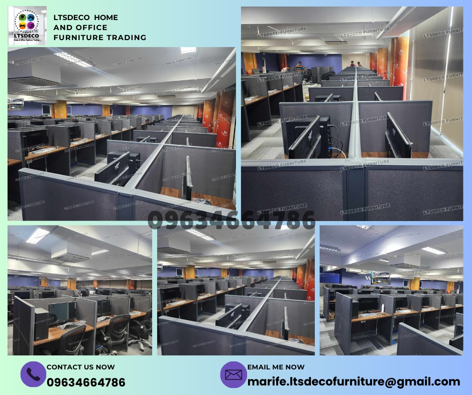 WORKSTATION CALL CENTER TABLE OFFICE PARTITIONs, Furniture & Home ...