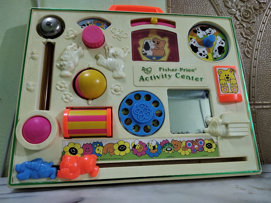 1973 made in UK Fisher Price activity centre vintage vtg antik antique ...