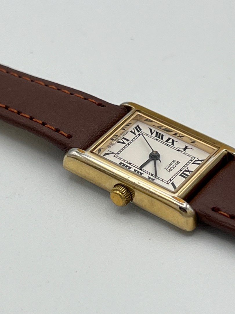 1990s Ricoh Tank Roman Dial, Luxury, Watches on Carousell