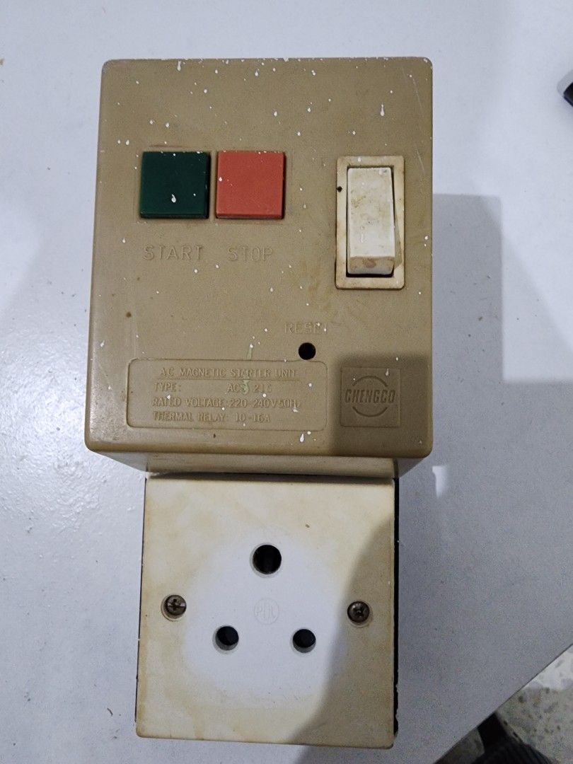 3 Unit DOL Magnetic Starter for Aircond, TV & Home Appliances ...