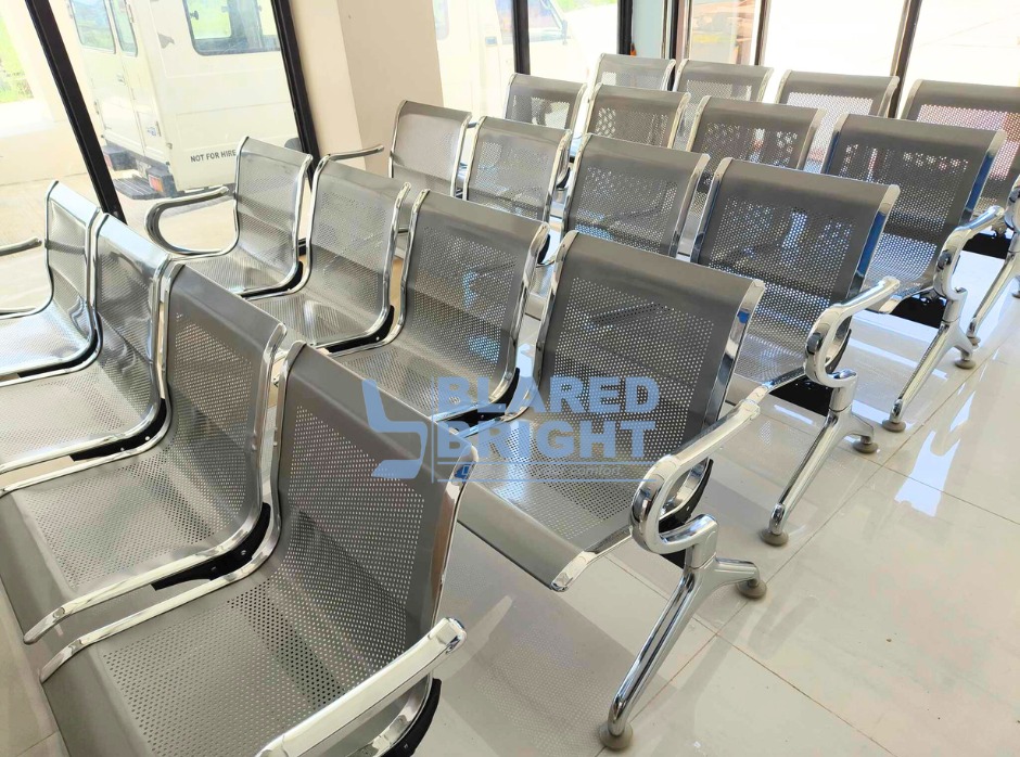4 seater Gang Chair - Office Furniture Partition, Furniture & Home ...
