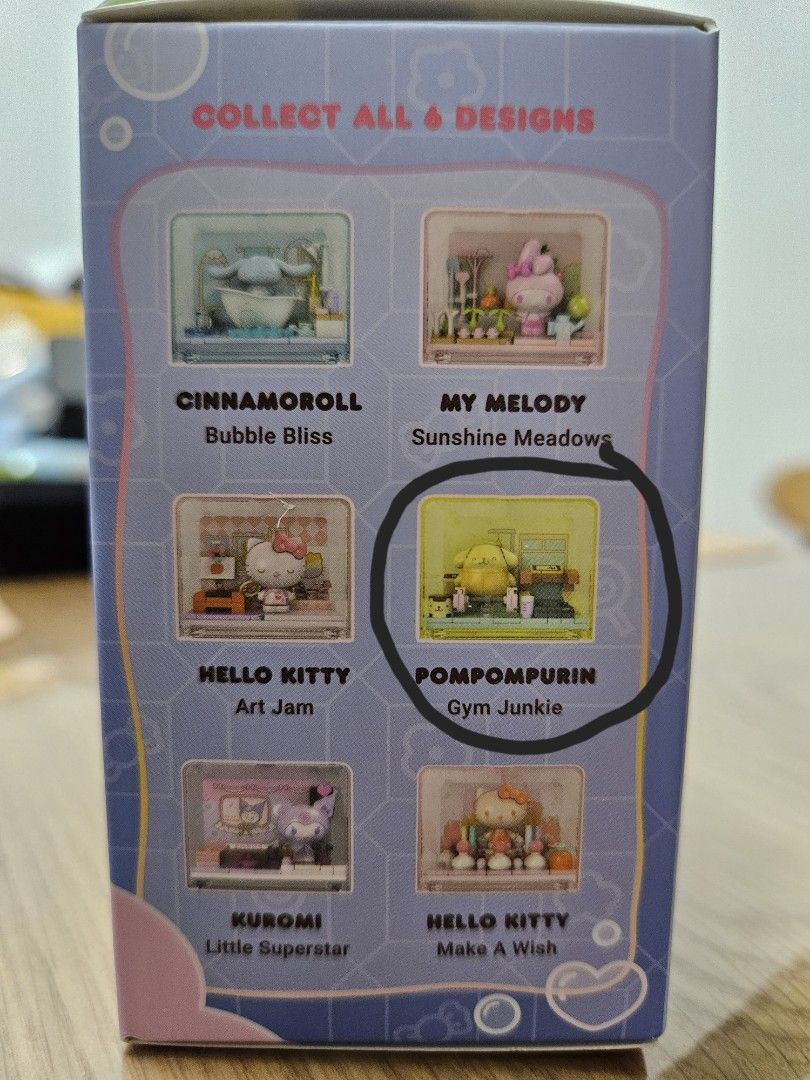 7-11 Sanrio ME! Time building blocks blind box (Pompompurin), Hobbies ...