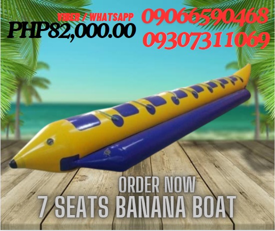 7 seats inflatable banana boat towable, Sports Equipment, Sports ...
