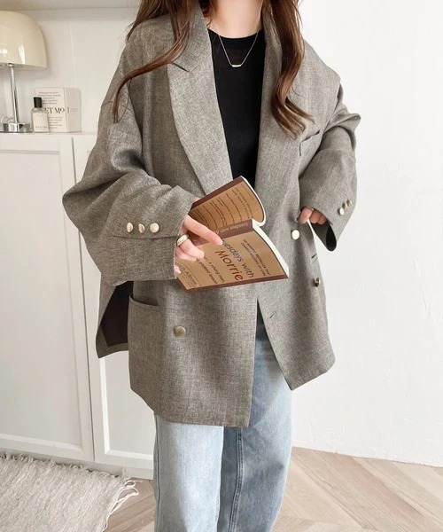 預購 日本品牌 Classical Elf oversize 西裝外套 5色4碼, 女裝, 外套及戶外衣服 - Carousell