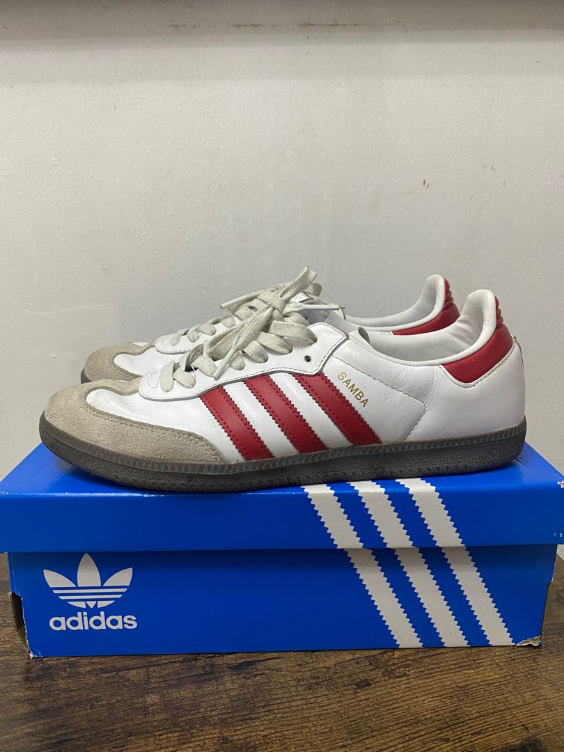 Adidas Samba Scarlet Red, Women's Fashion, Footwear, Sneakers on Carousell