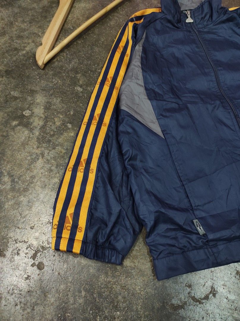 adidas small logo sulam three stripes tracktop jacket sweater ...