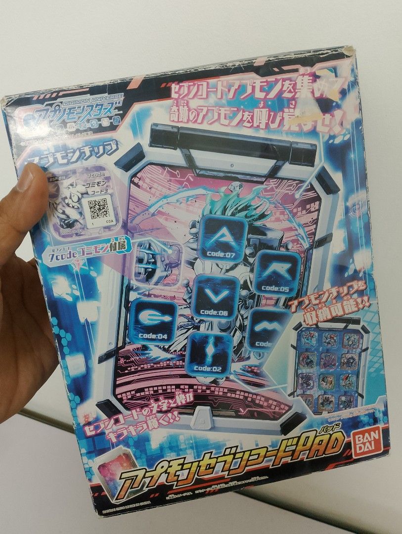 Appmon Seven Code Pad Digimon Universe App Monsters + Cyber Arena Chip ...