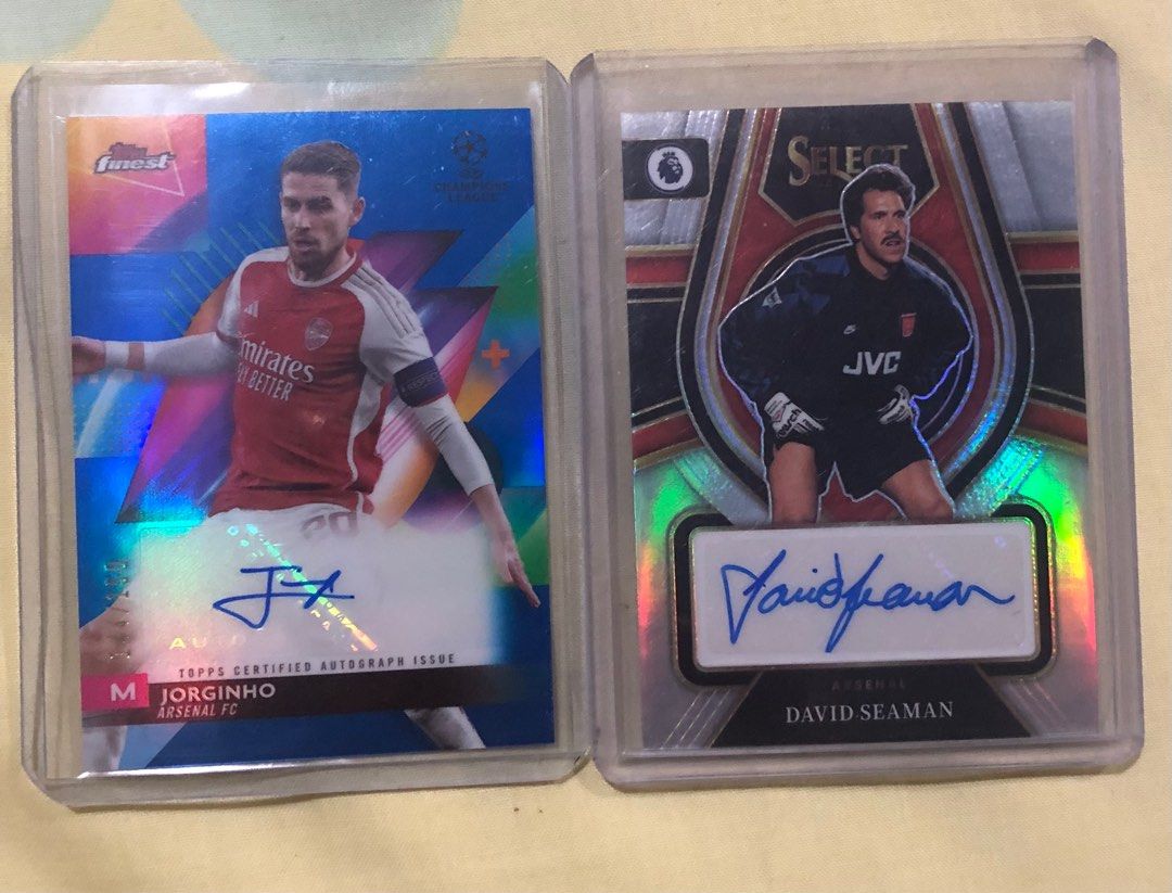 Arsenal Panini / Topps Trading Cards David Seaman Select & Jorginho ...