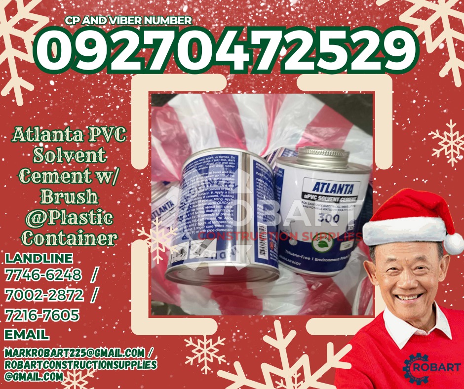 Atlanta PVC Solvent Cement w/ Brush @Plastic Container, Commercial ...