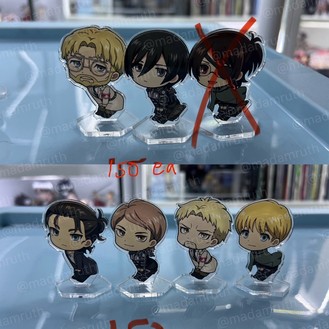 Attack on titan Chibi Acrylic Stand shingeki no kyojin eren yeager jean ...
