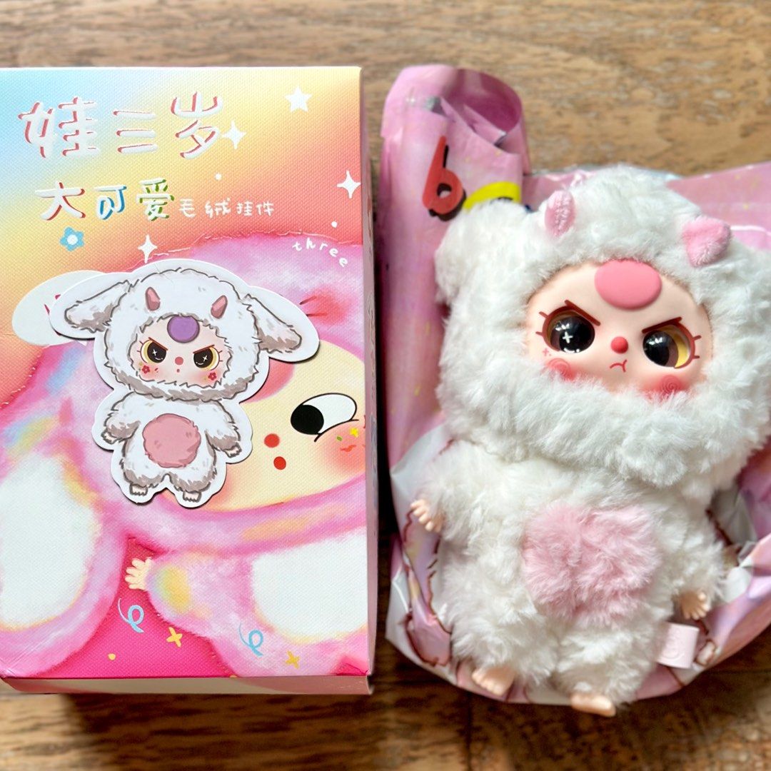 Baby three v3 version three plush blindbox popmart, Hobbies & Toys ...