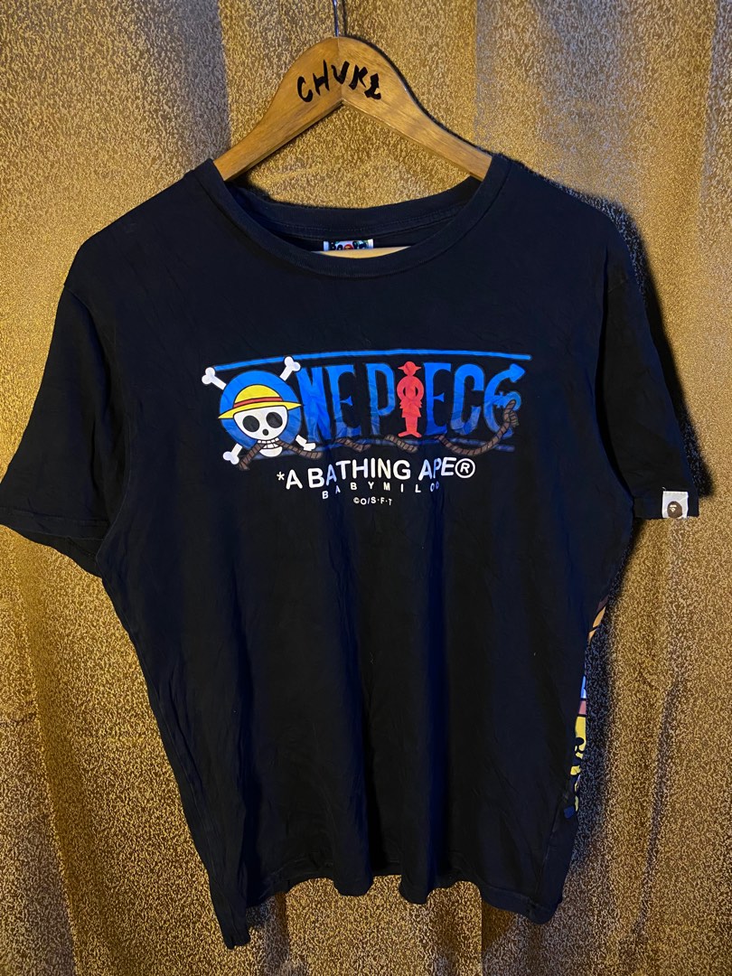 Bape x one piece, Men's Fashion, Tops & Sets, Tshirts & Polo Shirts on ...