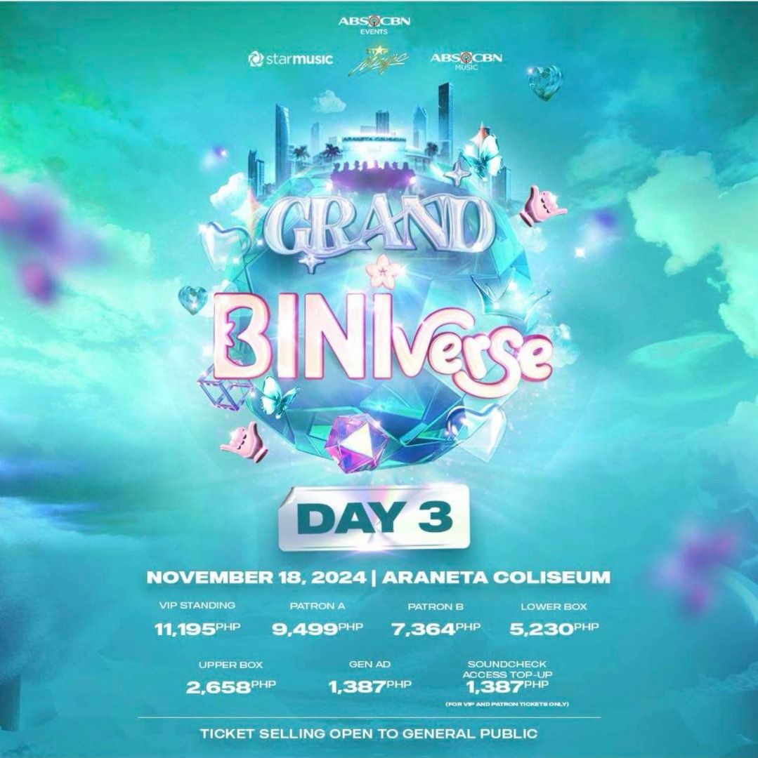 Bini Grand Biniverse Lower Box Ticket, Tickets & Vouchers, Event ...