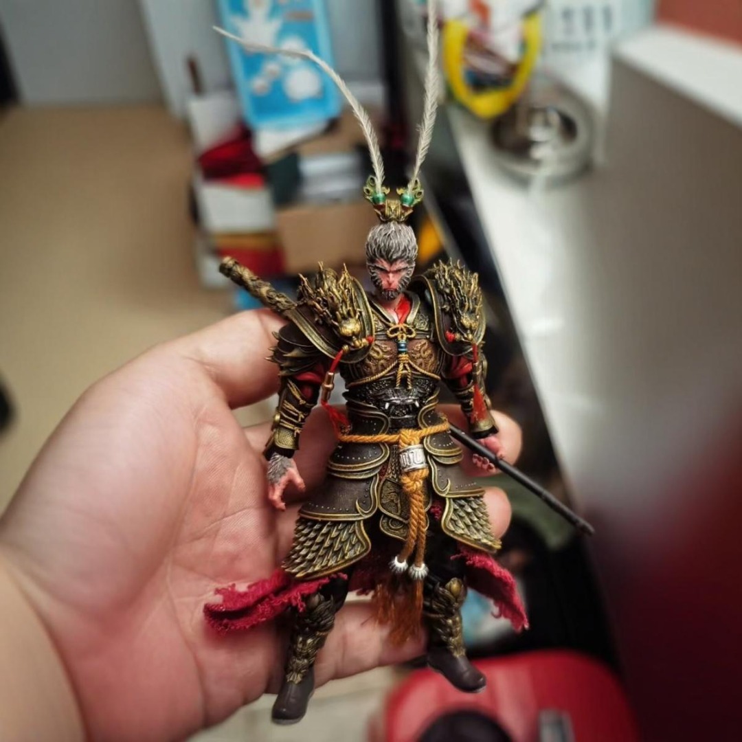 Black Myth Wukong game hand-made statue model ornaments toy gk movable ...