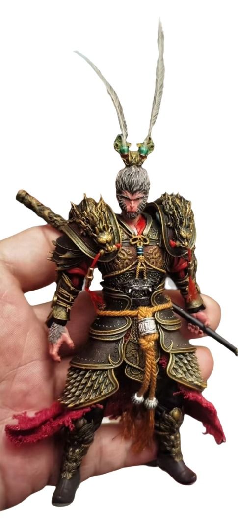 Black Myth Wukong game hand-made statue model ornaments toy gk movable ...